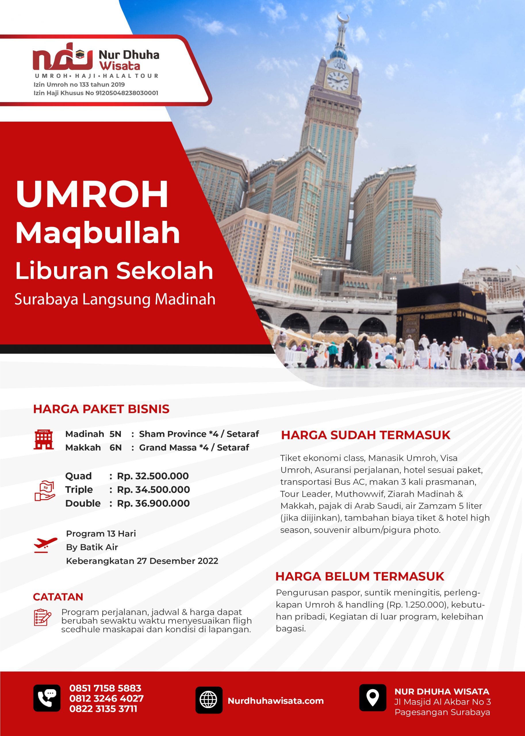 Umroh Akhir Tahun 2022 Surabaya Langsung Madinah - Umroh Murah Surabaya ... Umroh Akhir Tahun 2022 Surabaya Langsung Madinah - Umroh Murah Surabaya ...
