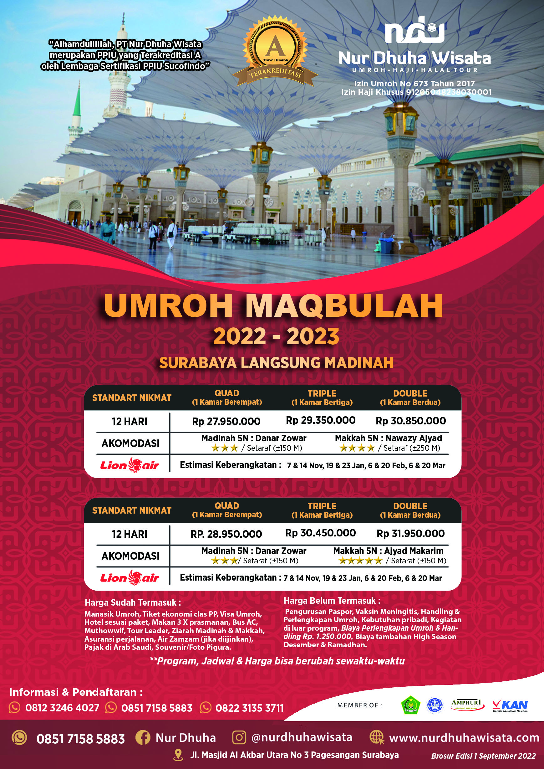 Paket Umroh Murah Maret Surabaya Langsung Madinah Paket Umroh Murah Maret Surabaya Langsung Madinah
